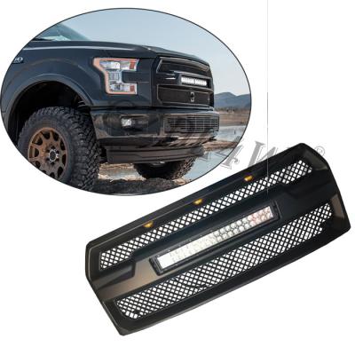 China Raptor Style Auto Front Grill Mesh with 120w LED Bar For Ford F150 2015-2017 for sale