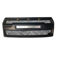 China Black Front Grill Mesh With LED Light Bar 15 17 F150 Raptor Accessories for sale