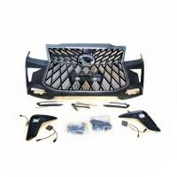 China Black 4x4 Body Kits For Toyota Hilux Vigo Upgrade To Lexus Lx570 for sale