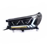 China Clear Surface Finish 4x4 Driving Lights Toyota Hilux Rocco 2019 Head Lamps Hilux Accessories for sale