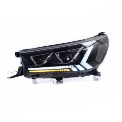 China Clear Surface Finish 4x4 Driving Lights Toyota Hilux Rocco 2019 Head Lamps Hilux Accessories for sale
