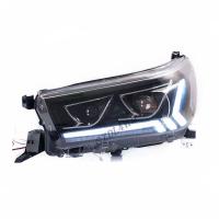 China Clear Surface Finish 4x4 Driving Lights Toyota Hilux Rocco 2019 Head Lamps Hilux Accessories for sale