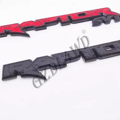 China 14.7' 4x4 Body Kits F150 plastic AM TAPE Raptor Suv Tailgate Emblem Ranger Raptor Mark for sale