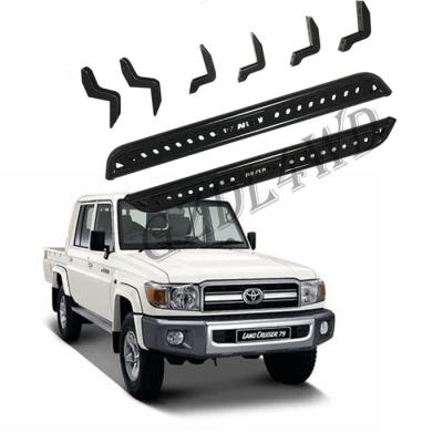 China OEM 4x4 Body Kits Heavy Duty Steel Toyota Land Cruiser FJ79 LC79 Vehicle Side Steps for sale