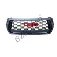 China Imitaion Carbon Fiber Front Grill Bar Toyota Hilux TRD Logo Rocco 2018 2019 for sale