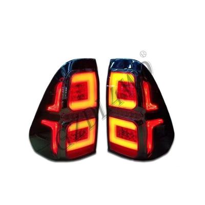 China Yellow And Red LED Dynamic Car Tail Lights For Hilux Revo 2015-2016 for sale
