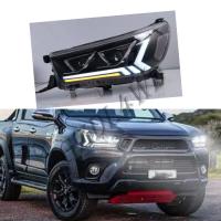 China Clear Lens 4x4 Driving Lights  ,  Toyota Hilux Revo Rocco 2015 LED DRL Projector Head Light for sale