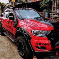 China MK2 Wheel Arch Fender Flare For Ford Ranger t7 2015 2016 Trd Design for sale