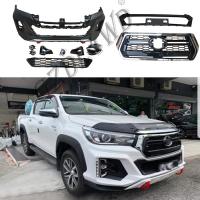 China Matte Black Front Bumper Kits For Toyota Hilux Revo To Rocco for sale