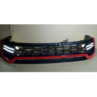 China Hilux Body Parts Red LED Front Grill Mesh For Toyota Hilux Revo 2015 2018 for sale