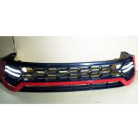 China Hilux Body Parts Red LED Front Grill Mesh For Toyota Hilux Revo 2015 2018 for sale