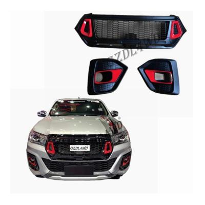 China Purple Horn 4x4 Toyota Hilux Revo Rocco Front Grille Replacement 2018 for sale