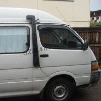 China Textured Black Toyota Jinbei Hiace Ven 4x4 Snorkel Kit for sale