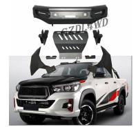 China Steel 4x4 Front Bumper Bull Bars For Toyota Hilux Revo Rocco 2015-2020 for sale