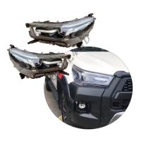 China Car Headlights Suit Toyota Hilux 2021 4x4 Body Kits Facelift LED Headlight for sale