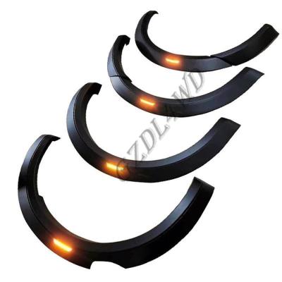 China Ford Ranger T7 T8 2015-2019 Matte Black Wheel Arch Flares With Light for sale