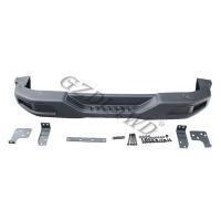 China Jeep JK Wrangler Guard Back Rear Bumper Bar With Spare Frame Black Powder Coated Steel for sale