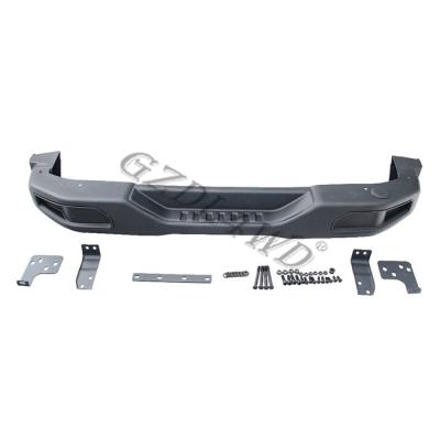 China Jeep JK Wrangler Guard Back Rear Bumper Bar With Spare Frame Black Powder Coated Steel for sale