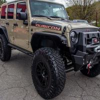 China Overland Tube Off Road Fender Flares Aluminum Black Powder Coated For Jeep JK Wrangler for sale