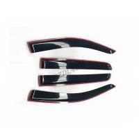 China Ford Ranger 2022 Window Rain Guard Vent Visor Deflector Black Acrylic Plastic Material for sale