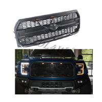 China Repeating Honey Comb Mesh Pattern For Ford F150 Raptor Style 2015-2017 Front Grill Grille for sale