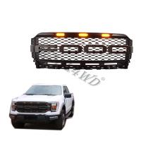 China 2021 2022 High Quality Wholesale Products Car Body Parts Accessories Front Grille With Led Lamp For Ford F150 for sale