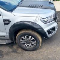 China ABS 4x4 Fender Flare Wheel Arch Flares for Ford Ranger T8 2018+ with 3M Tape for sale