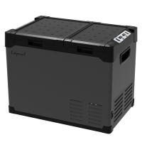 China Partition Included DC 12V Car Portable Fridge for Toyota Car Solar Power Refrigerator for sale