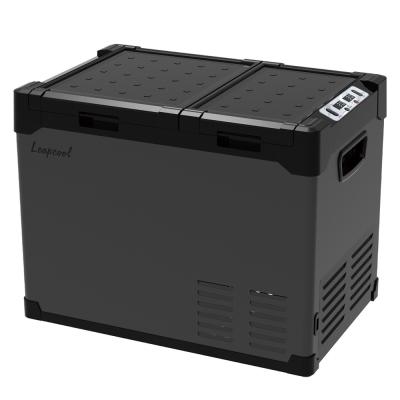 China Partition Included DC 12V Car Portable Fridge for Toyota Car Solar Power Refrigerator for sale