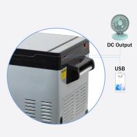 China Single Glass Door Portable DC AC Compressor Refrigerator for Camping and Travel -20 10 C for sale