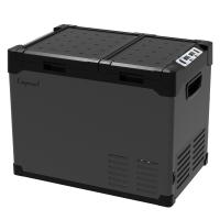 China Double Zone Portable Car Fridge Low Noise Compressor Mini Fridge Freezer for Car or Home for sale