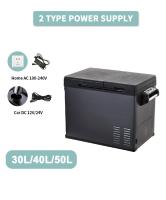 China Portable Handle Fridge for Truck CFC Free 50L Large Capacity DC 12V 24V Car Freezer for sale