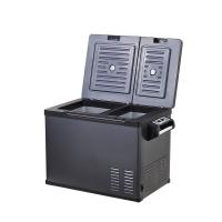 China Powerful 50L Dual Temperature Control Car Freezer Refrigerator for Camping Solar Powered for sale