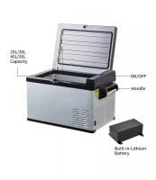 China Solar Powered Outdoor Fridge Freezer with Lithium Battery and Optional Solar Panel for sale