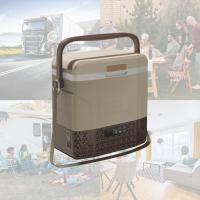China Car Fitment Supply Portable Freezer 12V 24V Camping Refrigerator With Solar Panel for sale