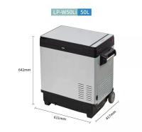 China Portable Compressor Solar Fridge with 50L Capacity and DC12V/24V OR 110V-240V Voltage for sale