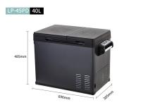 China 40L Portable Car Refrigerator with Dual Temperature Control and R134a Refrigerant for sale