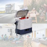 China 12L Green/Blue/Brown Car Freezer Fridge AC/DC Portable Refrigerator for French OEM Cars for sale