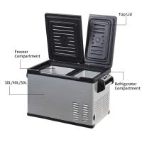 China Grade 1 Energy Efficiency Rating 30L Portable Mini DC Car Fridge for Off Road Camping for sale