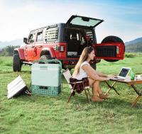 China Vehicle Camping Refrigerator 12v Freezer Fridge with Panel and Compressor Included for sale