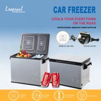 China Convenient 30L Solar Dual Zone Car and Home Fridge Freezer with Detachable Battery for sale