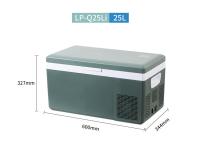 China NO App-Controlled 25L Solar Car Freezer Refrigerator with Built-in Replaceable Battery for sale