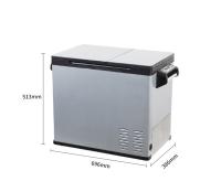 China Portable Mini Fridge 2023 Narrow Retro Car Refrigerator for Dc12/24V Outdoor Camping for sale