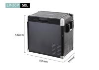 China Cooling Mode Refrigerator 12V Portable 50L Solar Fridge for Camping Truck RV Boat for sale