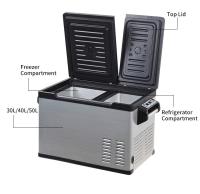 China Portable Cosmetic Fridge 12V 24V 220V Mini Fridge Camping Fridge Freezer Refrigerator for sale