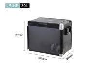 China CE RoHS FCA Certified Large Capacity Black Mechanical Design Refrigerator for Outdoor for sale