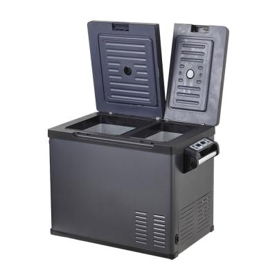 China Yacht Caravan RV Car AnuodanDC Compressor 12V 24V Boat Refrigerator with Fridge Freezer for sale
