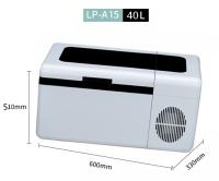 China Car Fitment 40L Dual Zone Camping Refrigerator 12V DC Fridge for sale