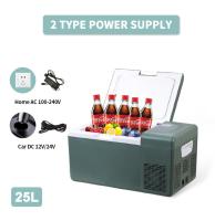 China Portable 25L Single Zone Car Fridge Beach Vacation Design Style -22.00000000000004 C for sale