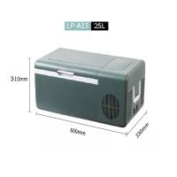 China LEAPCOOL Mini 25L Car Fridge Cooler 12V/24V Solar Powered Insulation C5H10/C-Pentane for sale